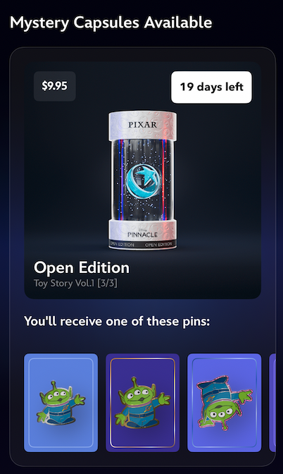 Pin Shop – Disney Pinnacle by Dapper Labs