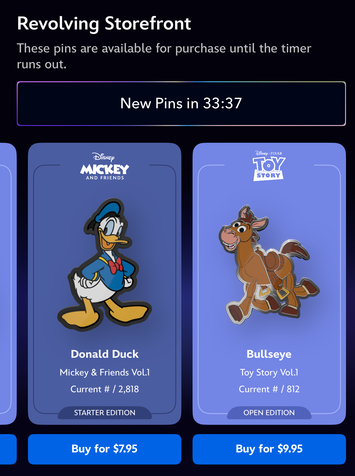 Pin Shop – Disney Pinnacle by Dapper Labs